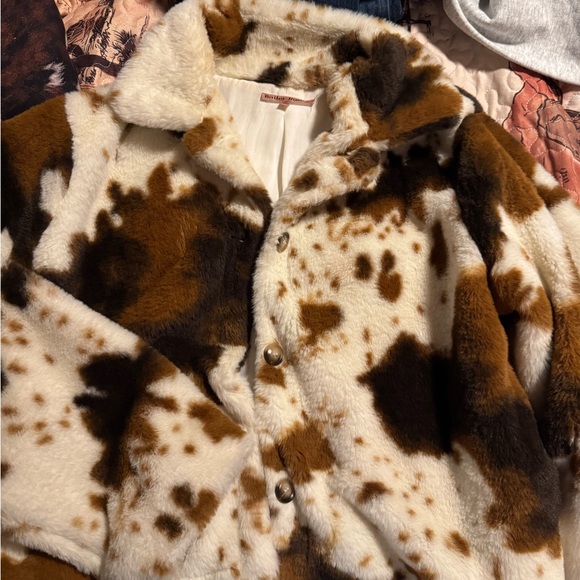 Jackets & Coats | Cow Print Coat | Poshmark